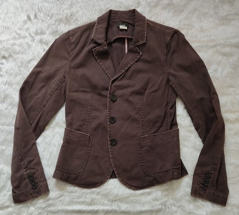 Saco informal de loneta delgada de J Crew de segunda mano - GoTrendier