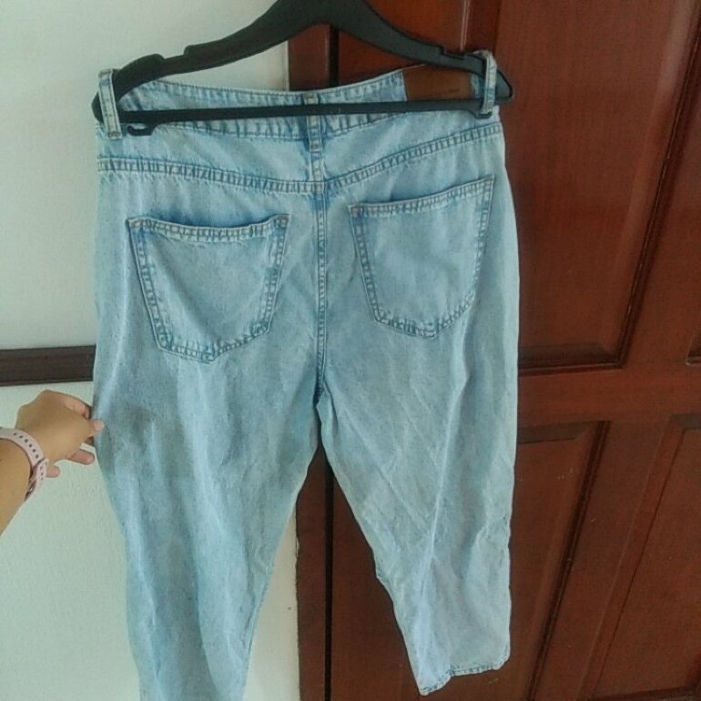 Pantalón mom Jean cuidado con el perro de segunda mano - GoTrendier