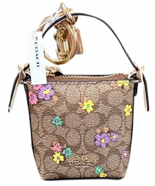 Mini val bag charm canvas COACH!! de segunda mano - GoTrendier