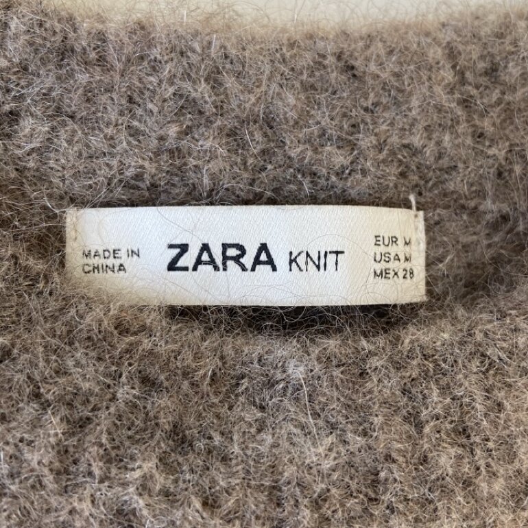 Suéter en color café ZARA de segunda mano - GoTrendier