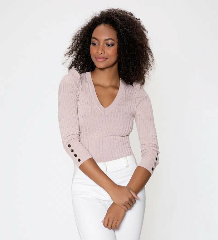 Suéter canale rosa palo de Studio F de segunda mano - GoTrendier