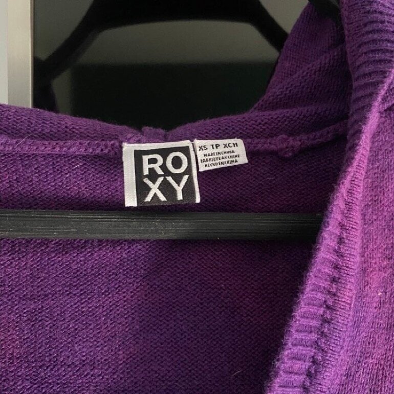 Suéter tie dye morado 2X1 de Roxy de segunda mano - GoTrendier