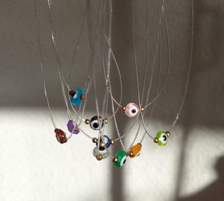 Collares invisibles personalizados de Chapa de oro de segunda mano ...