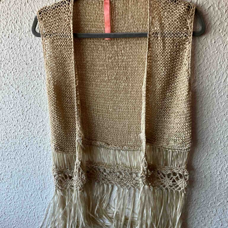 Espectacular chaleco Boho Chic Crochet de LOB de segunda mano - GoTrendier