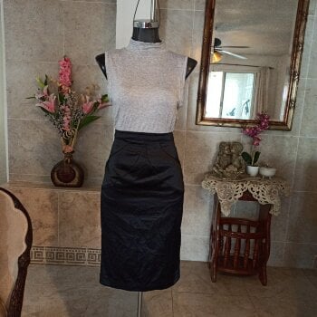 FALDA SATINADA ROBERTO CABALLI ORIGINAL de Roberto Cavalli de segunda ...