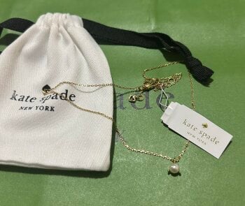 KATE SPADE- Collar de Perla tres puntas de segunda mano - GoTrendier