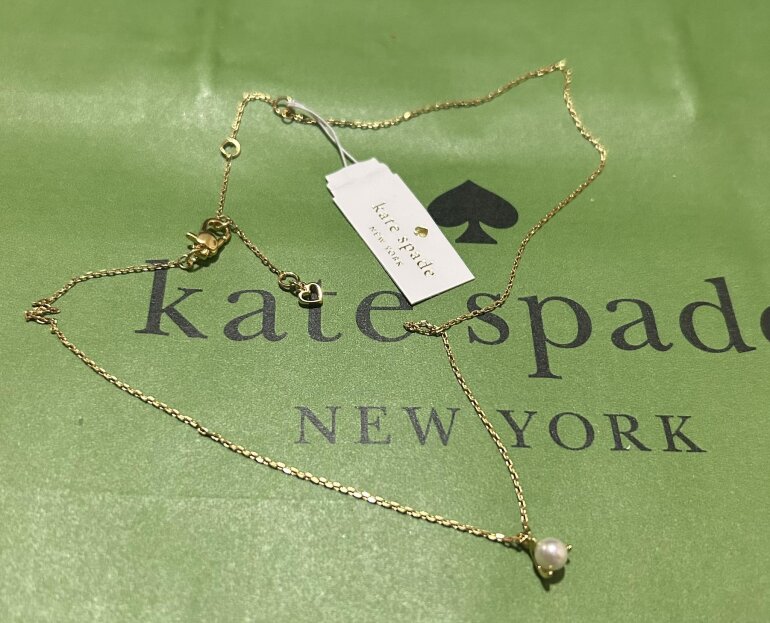 KATE SPADE- Collar de Perla tres puntas de segunda mano - GoTrendier
