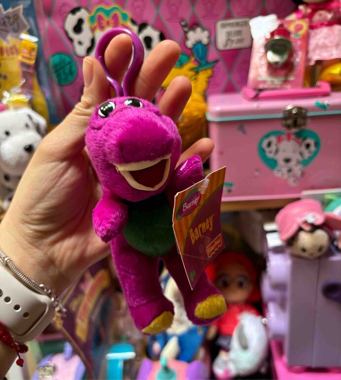 Llavero Barney Vintage de Fisher price de segunda mano - GoTrendier