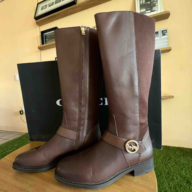 Botas de piel de Coach de segunda mano - GoTrendier
