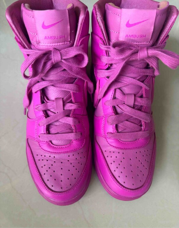 Women Nike Dunks Nike X Ambush Dunk High Sp "lethal Pink" Sneakers Pink ...