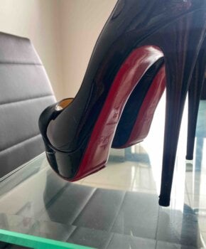 Tacones louboutin modelo lady peep de Christian Louboutin de segunda ...