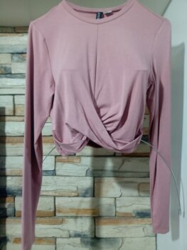 Top rosa palo ,con mangas largas Talla L de Divided (H&M) de segunda ...