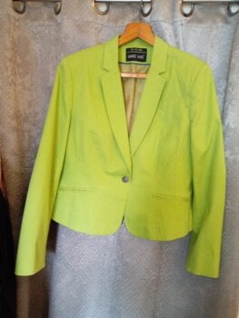 Saco corto, verde limón 🍋 de André Badi de segunda mano - GoTrendier