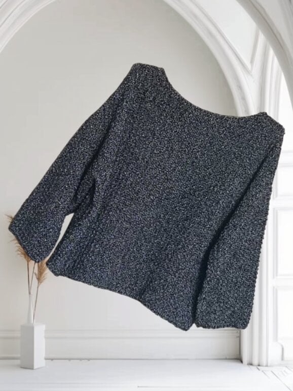 SWEATER GRIS PLATEADO UTERQUE de Uterqüe de segunda mano - GoTrendier