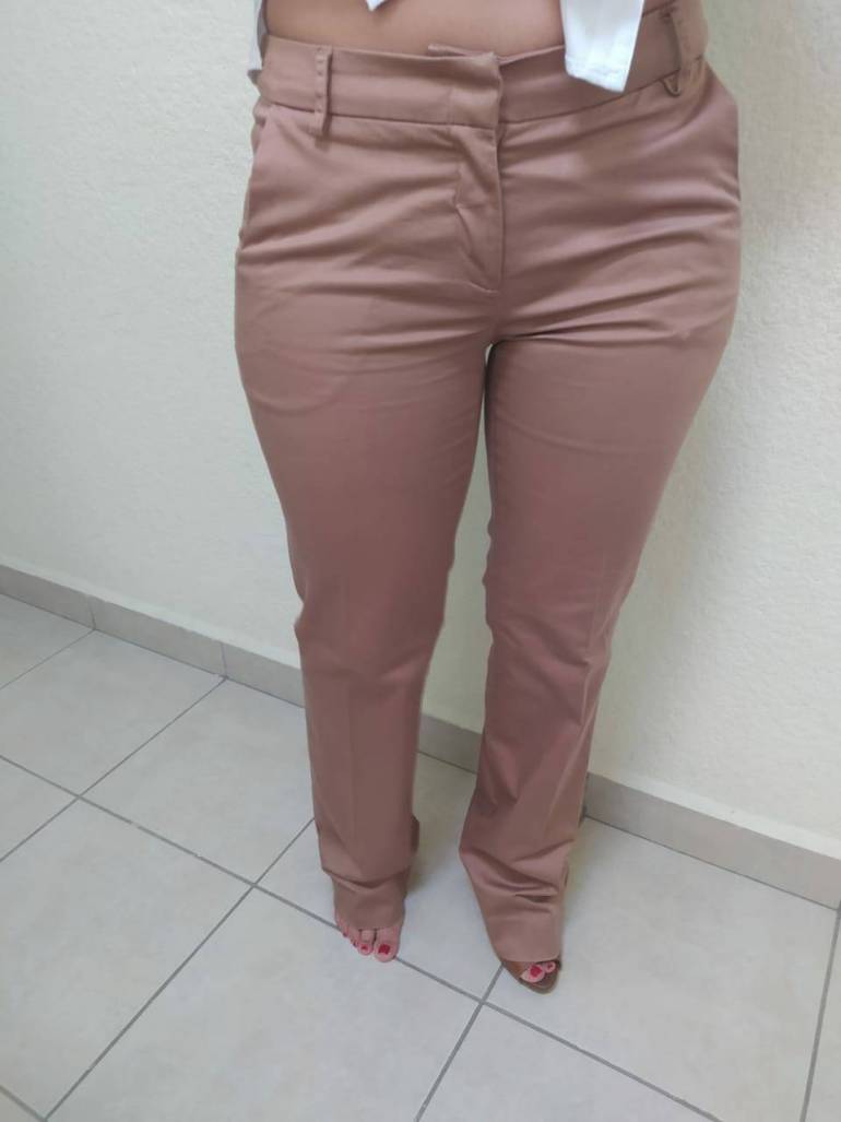 Pantalon color cafe ocre/bronce de BCBG Max Azria de segunda mano ...