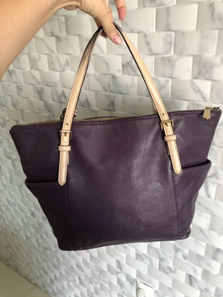 Bolsa michael kors morada de piel de segunda mano - GoTrendier